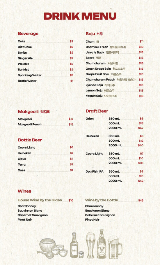 AYCE Menu – 365 BBQ